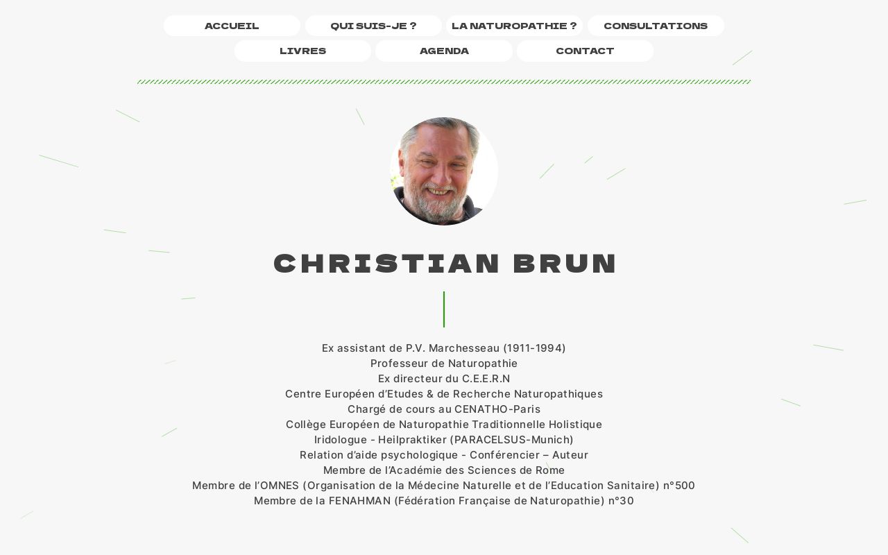 Christian Brun - Site Officiel - Naturopathie Holistique
